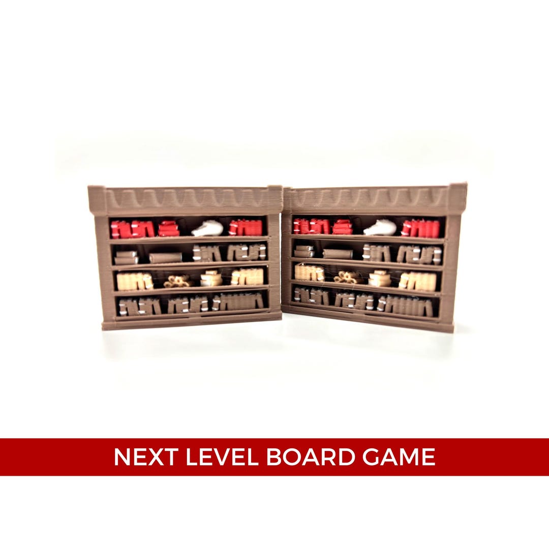 Bookcase for RPG (dnd) and Board Game - 3D Print - Etsy
