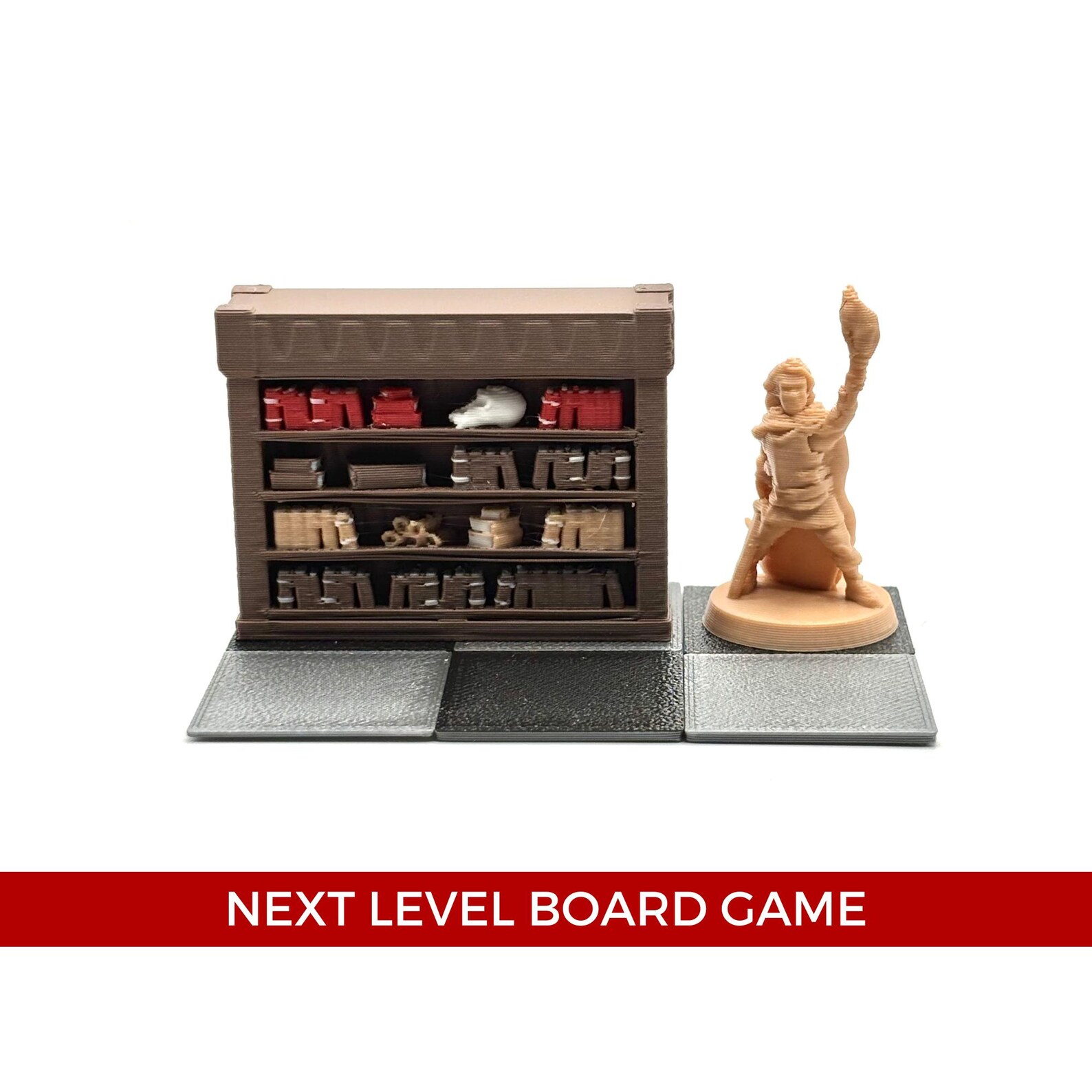 Bookcase for RPG (dnd) and Board Game - 3D Print - Etsy