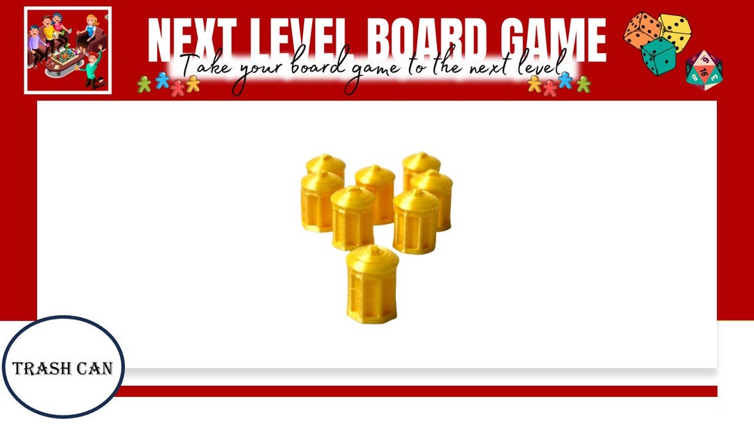 Trash Can Resource Token for Power Grid and Other Board Games 3D Print ...