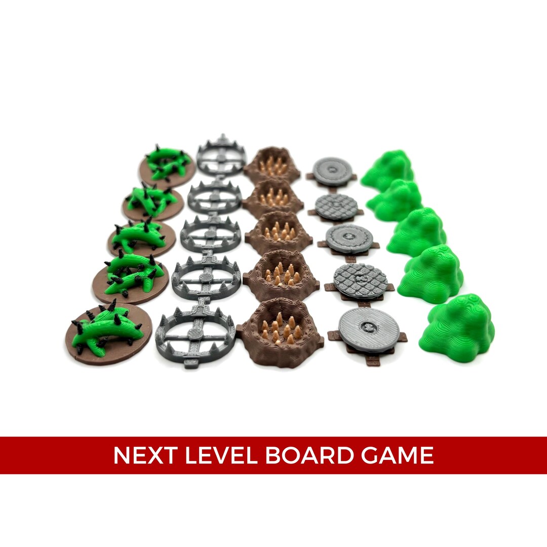 Trap Set bear, Pressure, Spike, Poison Gas and Thorn for RPG dnd and ...