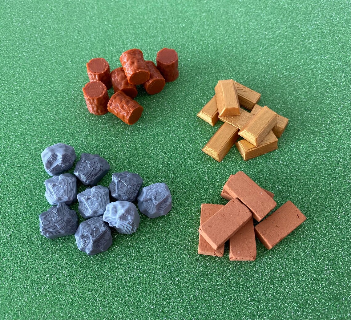 Stone Age and Expansion Board Game Tokens and Resources - Etsy