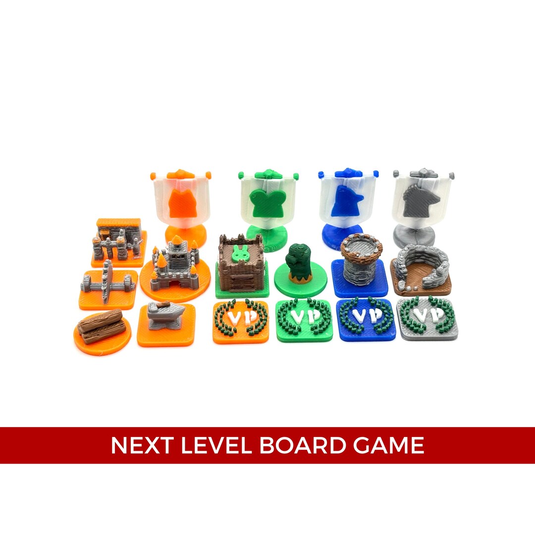 Root Base Game | Buildings | Victory Points Tokens | Reputation Markers ...