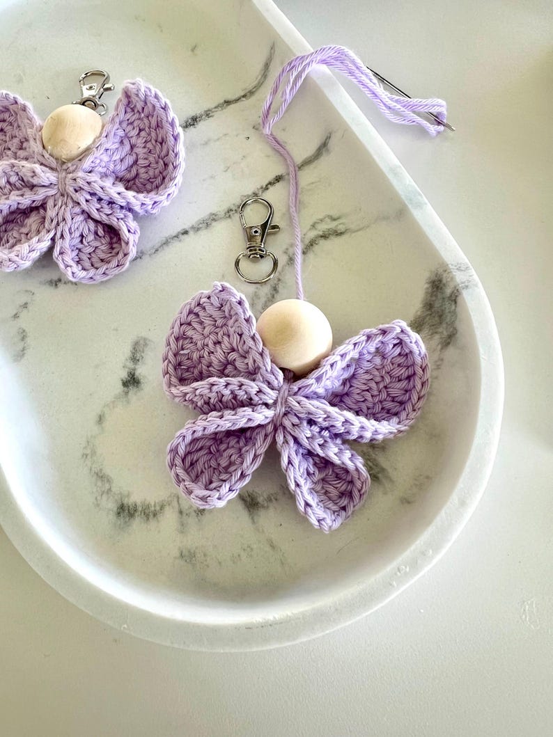 Butterfly Keychain Crochet Pattern: Beginner Friendly DIY (PDF Pattern ...