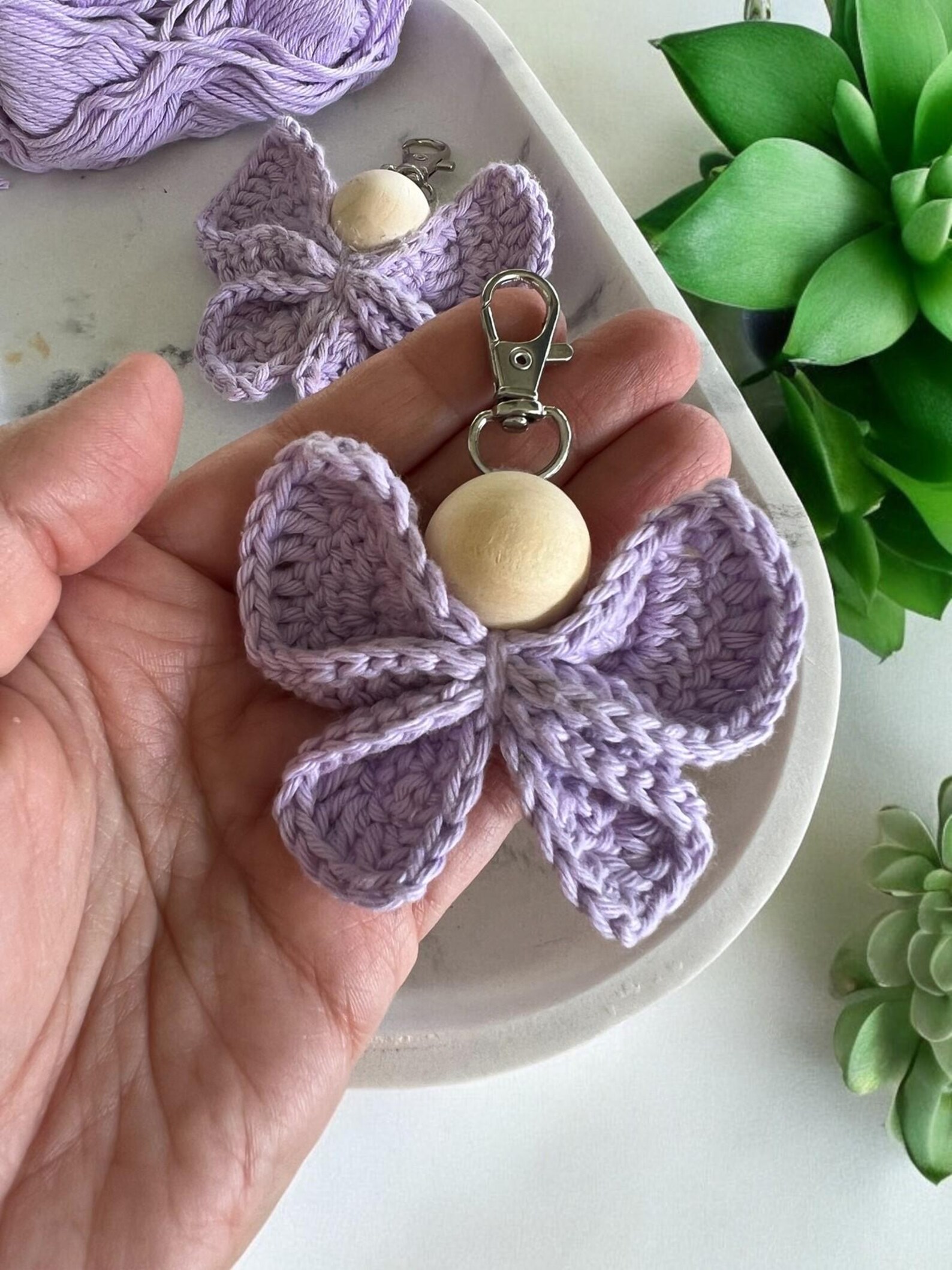 Butterfly Keychain Crochet Pattern: Beginner Friendly DIY (PDF Pattern ...