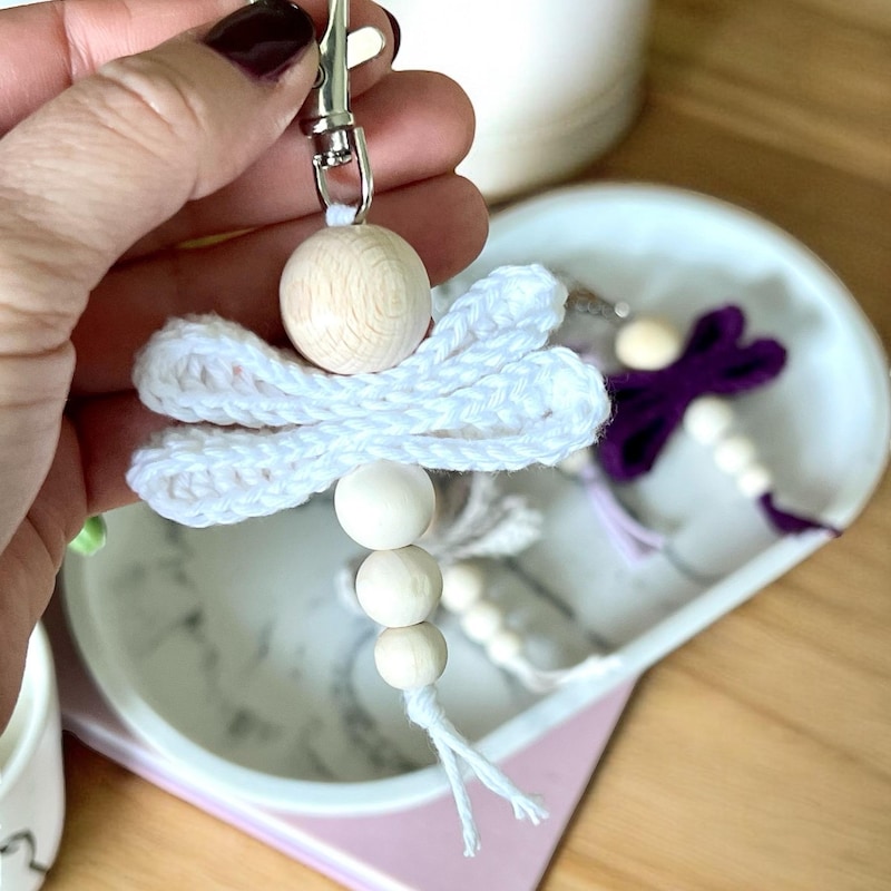 Crochet Keychains Dragonfly - Etsy