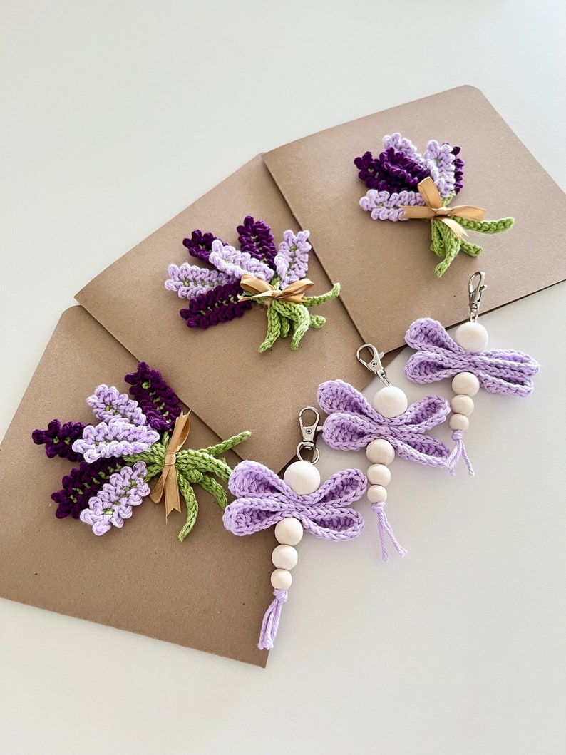 Lavender Flower Crochet Pattern: Beginner Friendly (PDF Pattern) - Etsy