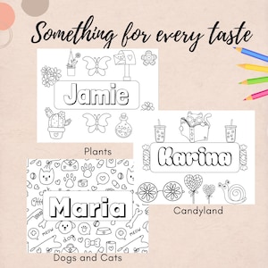 Name Coloring Page - Editable Colouring Name - Custom Name Tag ...