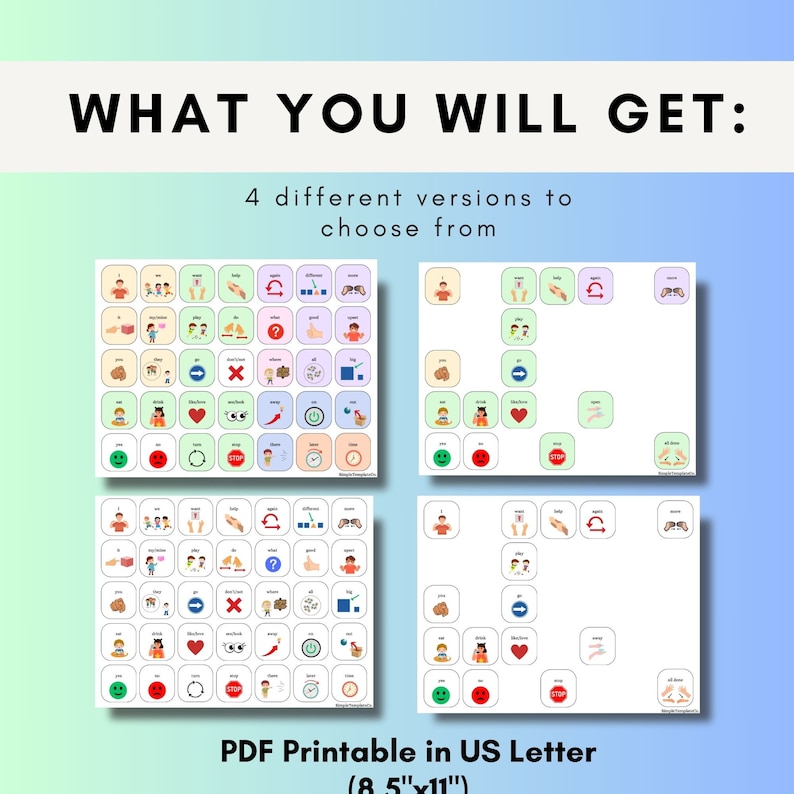 AAC Board Communication Board - Digital Download - Core Board ...