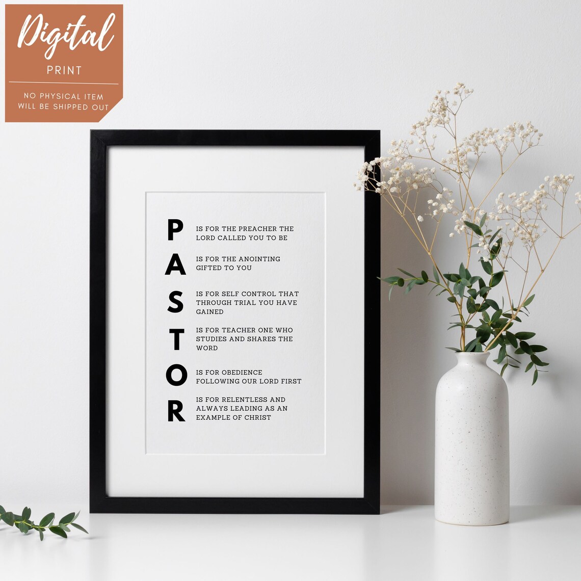 Pastor Definition - Pastor Gift - Pastor - Pastor Appreciation ...