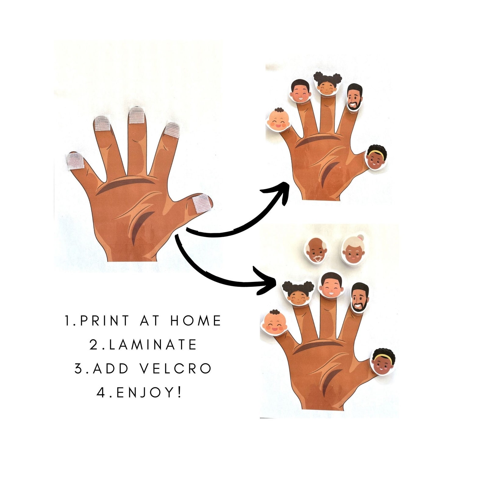 Family Finger Song Dark Skin - Digital Download - Nursery Rhymes ...