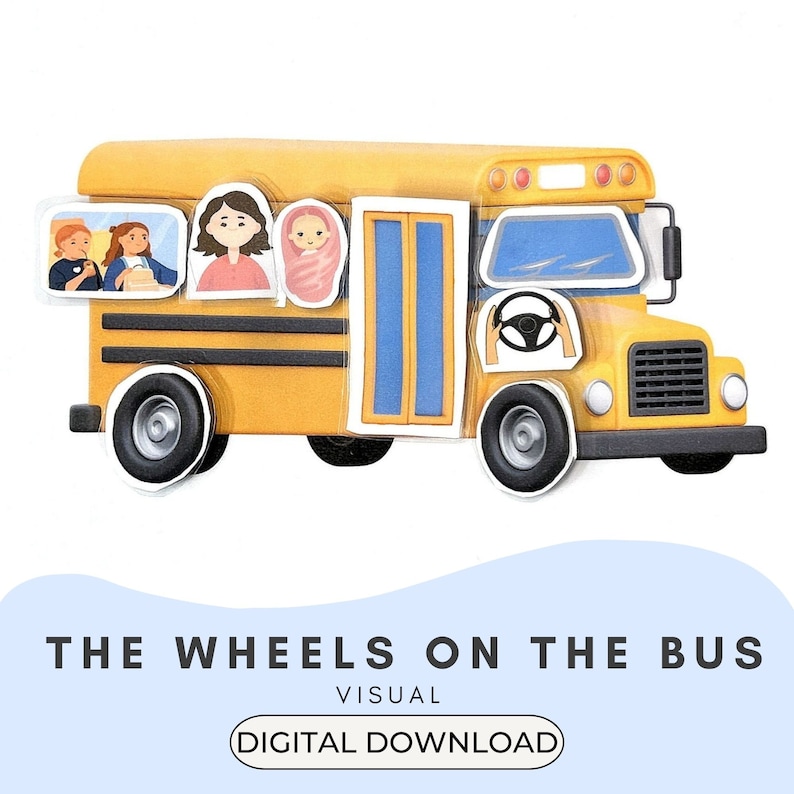 The Wheels on the Bus Visual - Digital Download - Nursery Rhymes ...