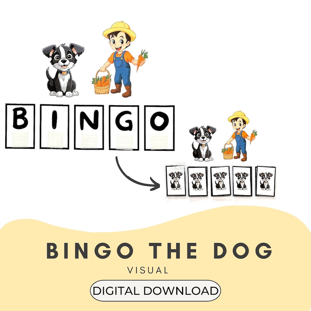 Bingo the Dog Visual - Digital Download - Nursery Rhymes - Circle Time ...