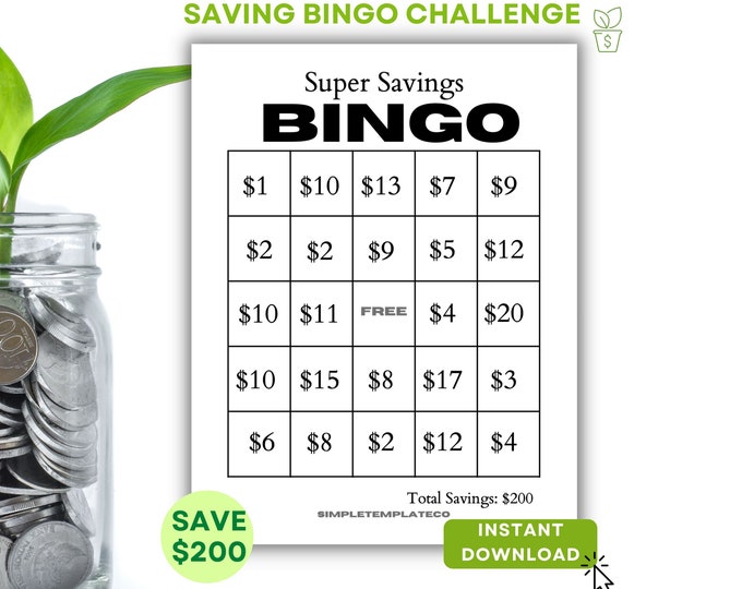 Budget Stickers, Saving Challenge Tracker Stickers, Mini Savings ...