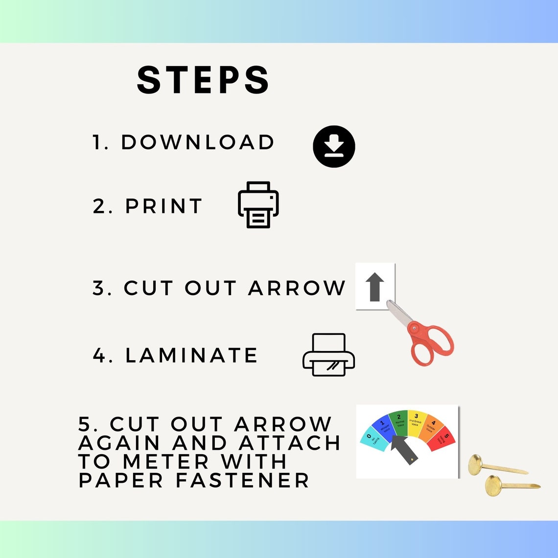 Voice Volume Meter - Voice Level Chart PEC Visual - Autism - Visual ...