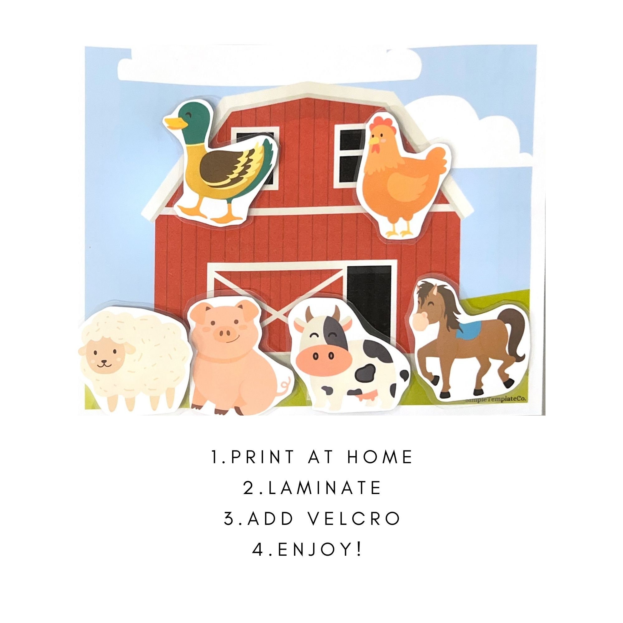 Old Macdonald Had A Farm - Digital Download - Nursery Rhymes - Circle ...