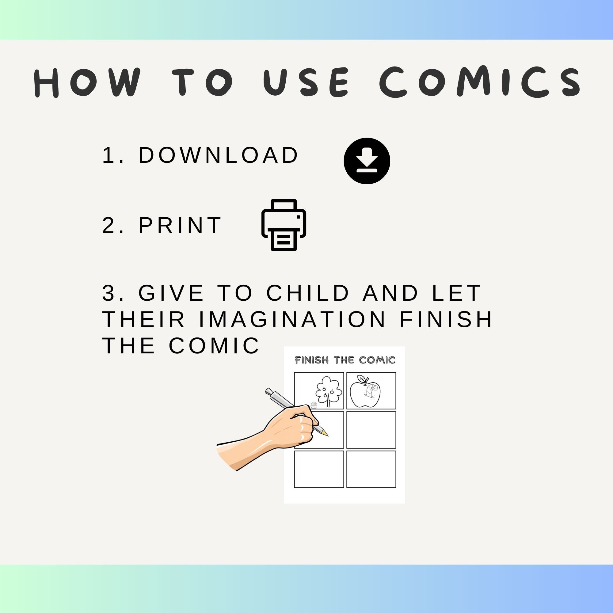 Finish the Comic Activity for Kids - Fun Drawing & Creativity Book ...