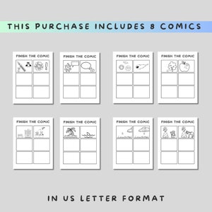 Finish the Comic Activity for Kids - Fun Drawing & Creativity Book ...