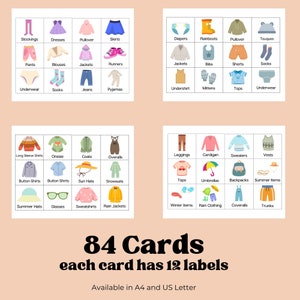 Kids Dresser Label - Kids Closet Labels - Montessori Labels ...