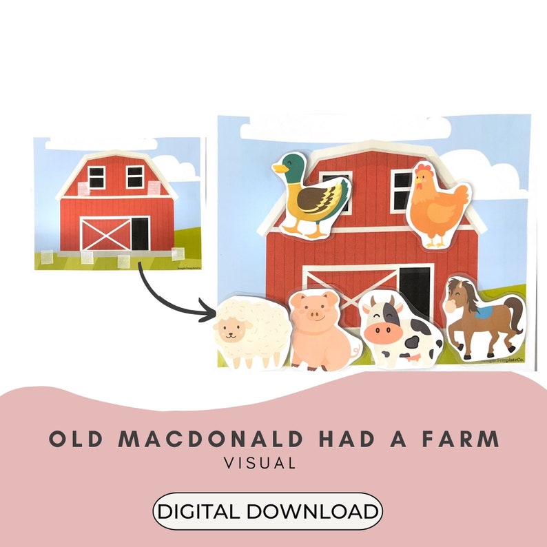 Old Macdonald Had A Farm - Digital Download - Nursery Rhymes - Circle Time Songs - Interactive ...
