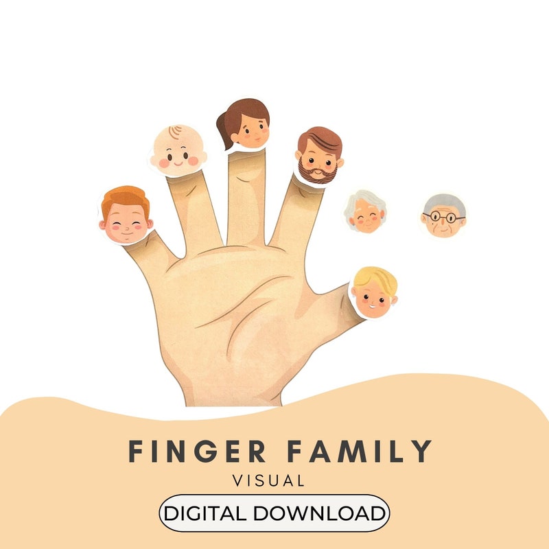 Finger Family Puppets - Etsy