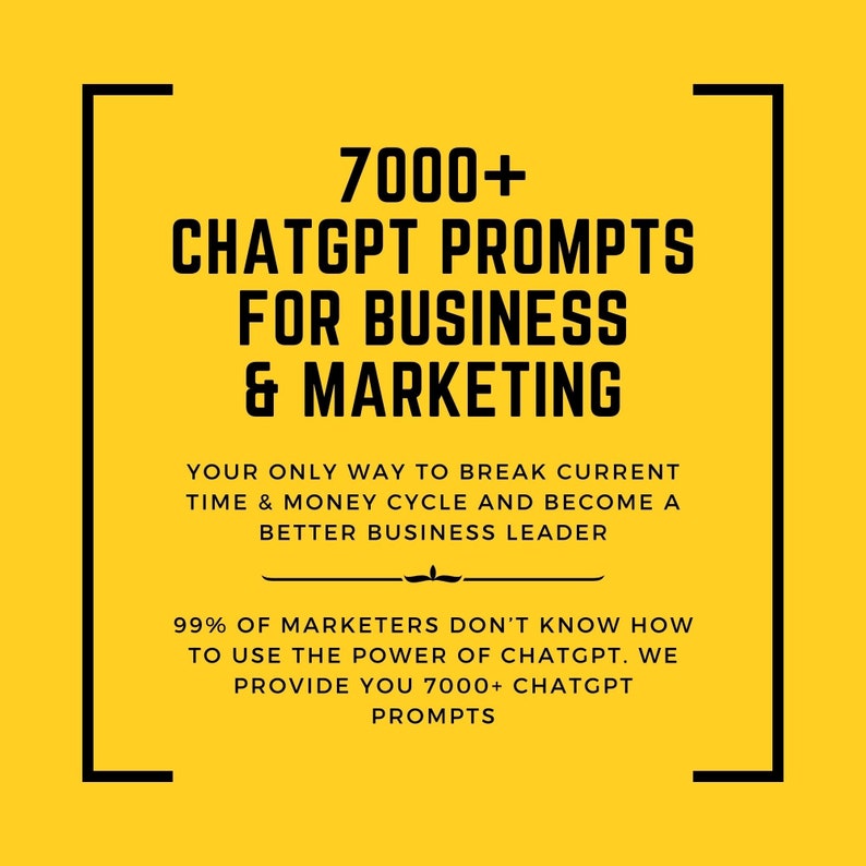 7000 Chatgpt Prompts Pack, Chatgpt Prompts for Business, Chatgpt ... 7000 Chatgpt Prompts Pack, Chatgpt Prompts for Business, Chatgpt ...