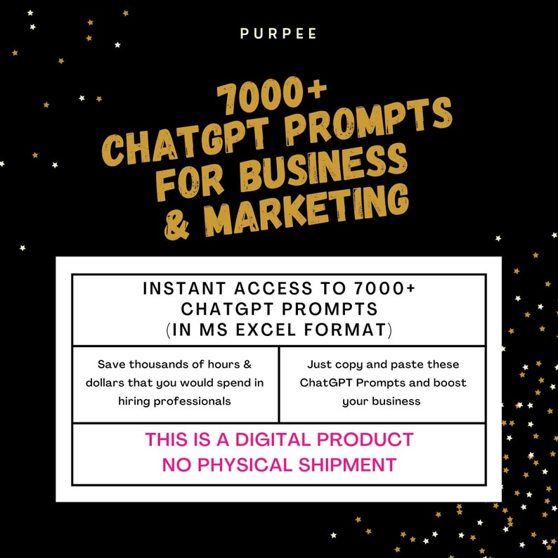 7000 Chatgpt Prompts Pack, Chatgpt Prompts for Business, Chatgpt ... 7000 Chatgpt Prompts Pack, Chatgpt Prompts for Business, Chatgpt ...