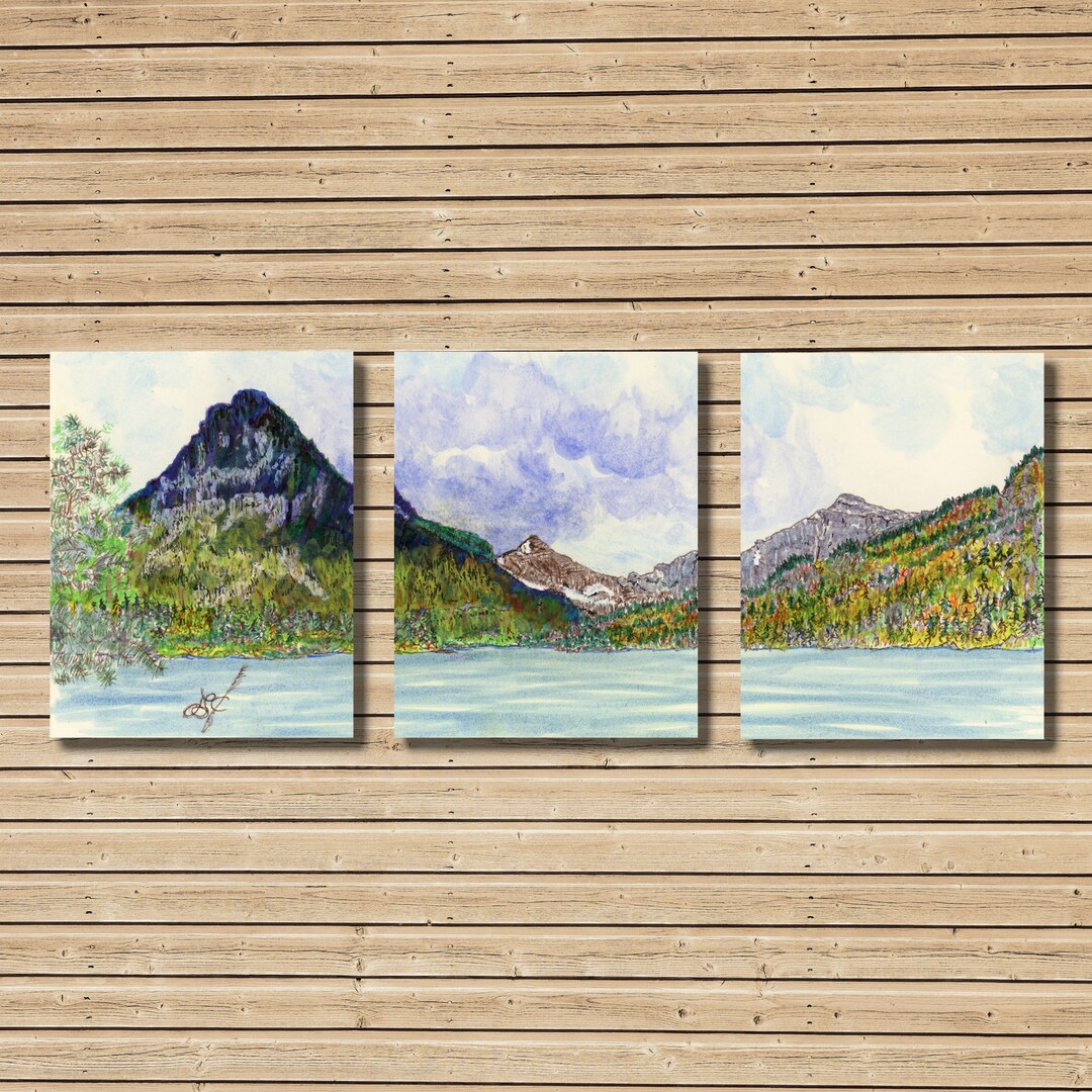 Mt Sinopah & Two Medicine Triptych, East Glacier National Park ...
