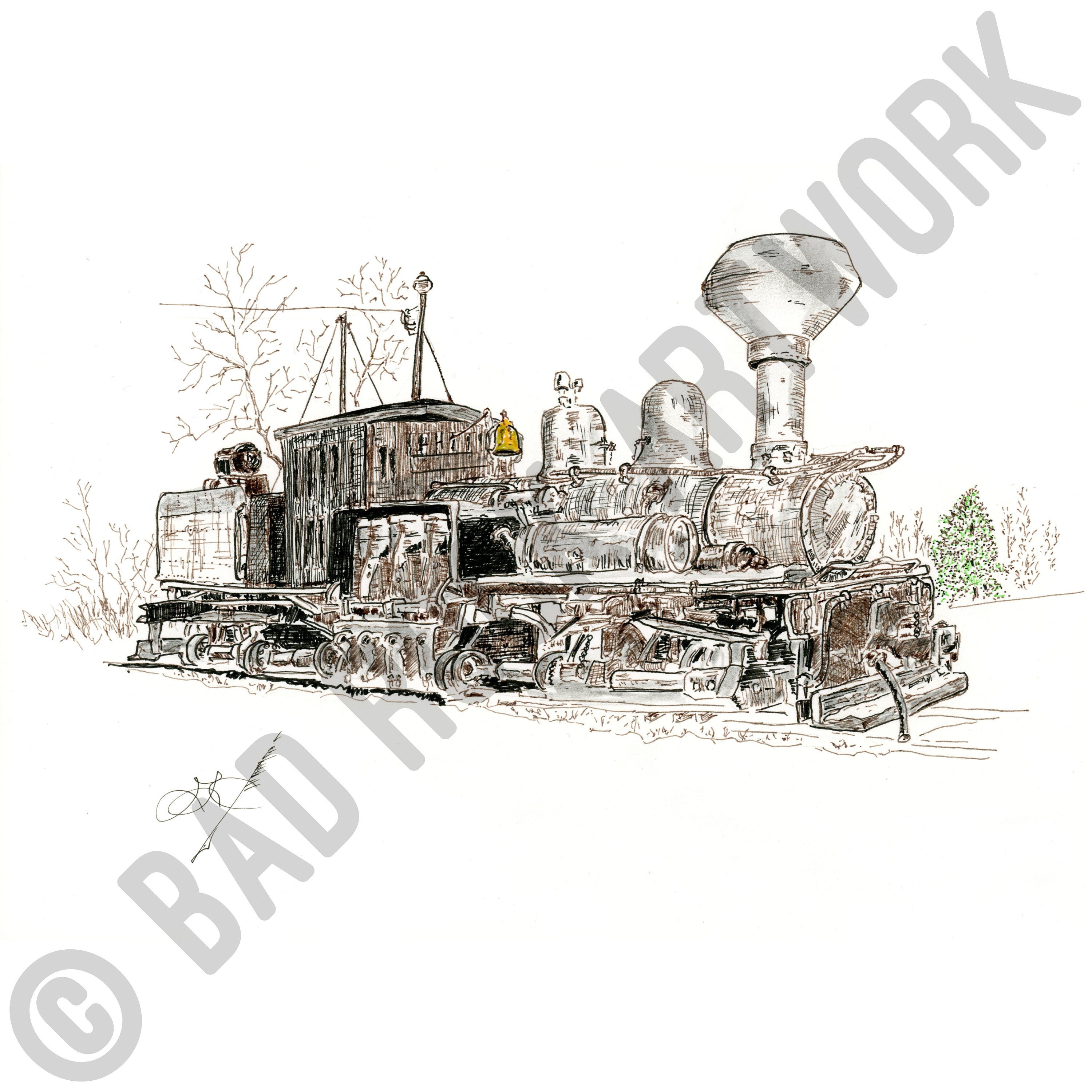 Sidewinder Drawing