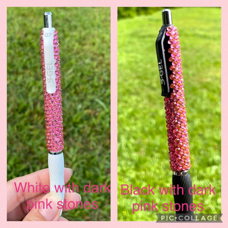 Bling Pen, Handmade Rhinestone Pens, Refillable Fine Point Bling Pen ...