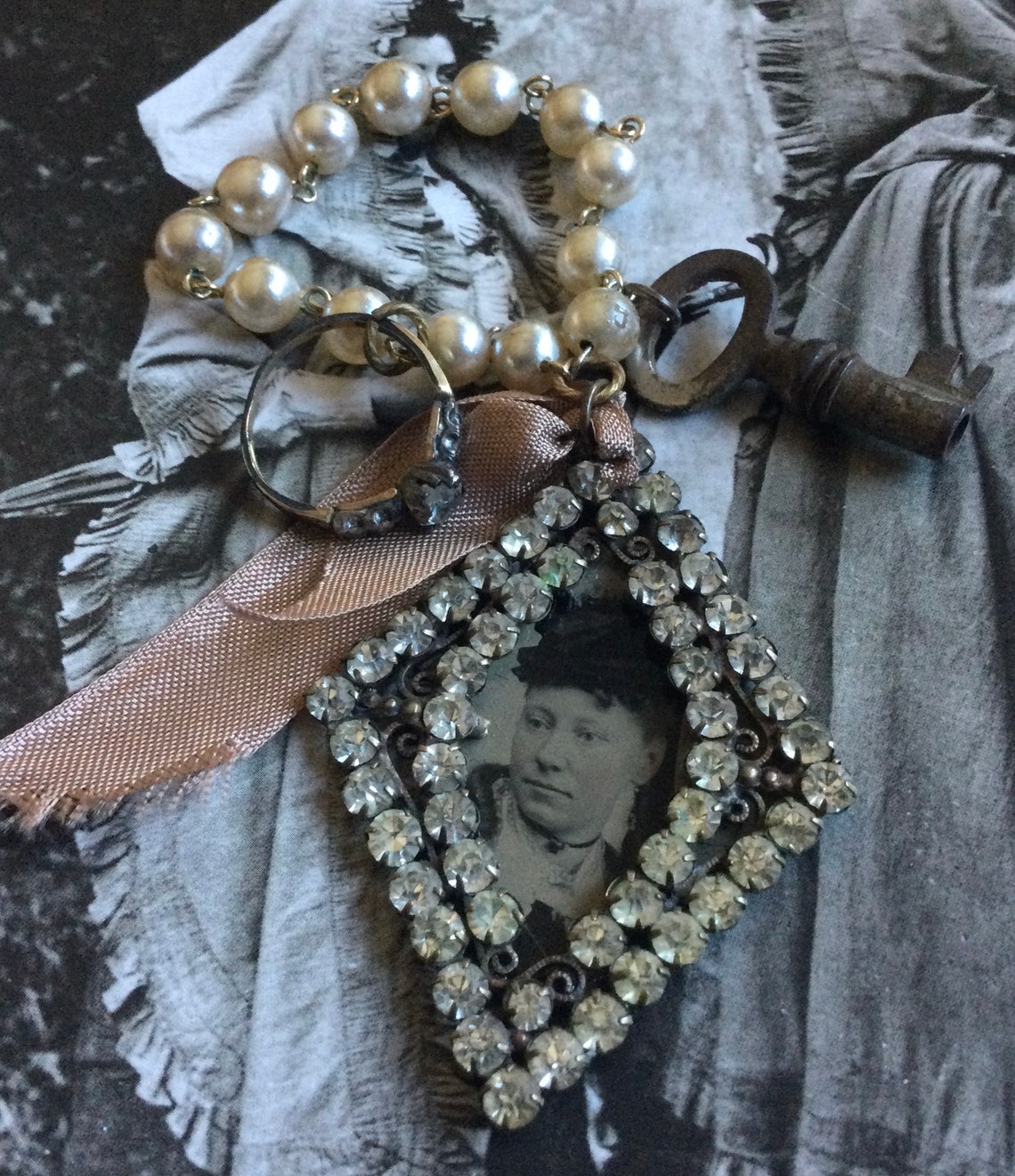 Lost Love OOAK Bottle Necklace Jewelry Assemblage by Barbaradoone ...