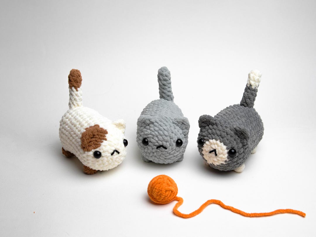 No Sew 3in1 Loaf Cat Amigurumi Crochet Pattern Bundle, Beginner ...