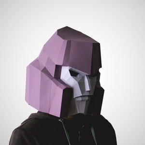 Decepticon Megatron Mask, Transformers Papercraft Mask Template, 3D ...