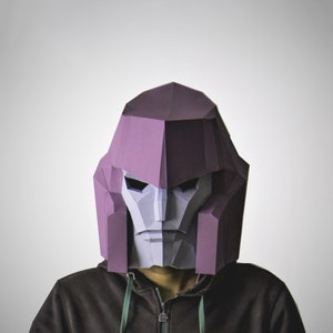 Decepticon Megatron Mask, Transformers Papercraft Mask Template, 3D ...