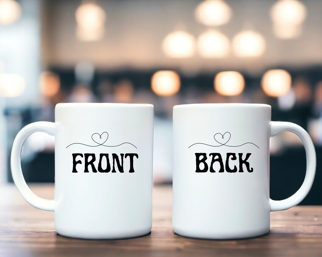 Coffee Mug Mockup | Two Mugs Mockup | White Mug Mockup | Both Sides Mug ...