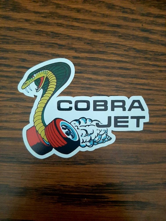1968 Cobra Jet style sticker | Etsy