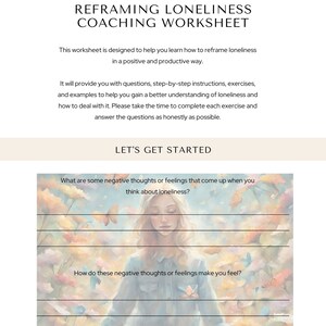 Artist Reframing Loneliness Worksheets | 5 Pages | Self Help | Self ...
