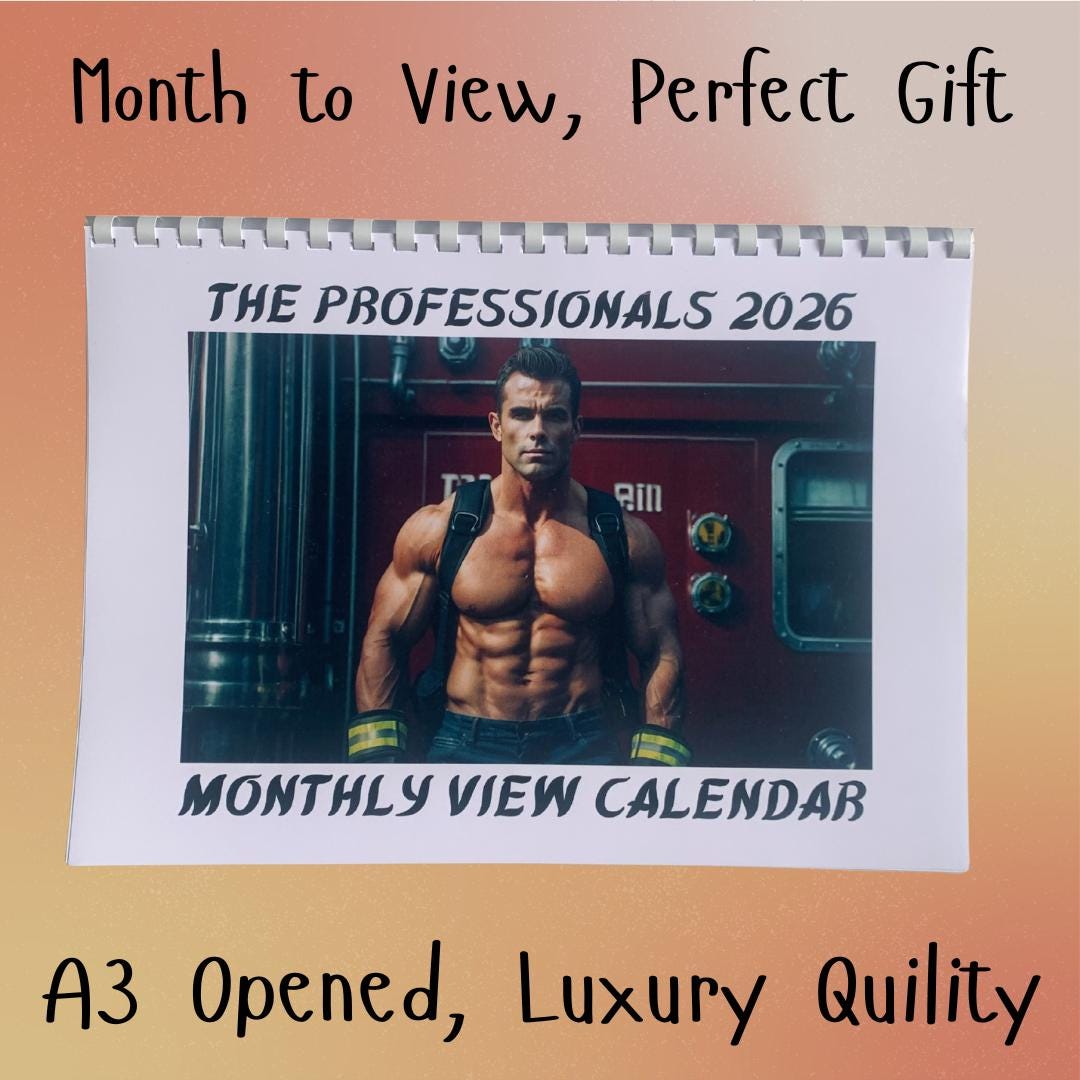 2026 the Professionals Calendar, Male Models, Perfect Gift, Luxury ...