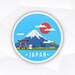 Mount Fuji Sticker Fuji Sticker Japan Sticker Japan Mount - Etsy