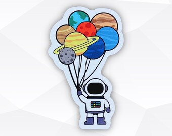 Astronaut Laptop Decal Space Man Sticker FREE SHIPPING Astronaut Decal ...