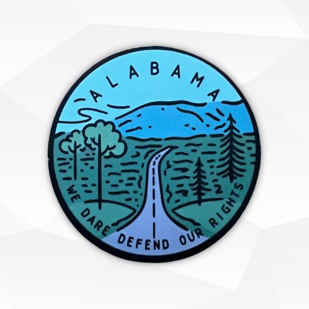 Alabama State Sticker - Etsy