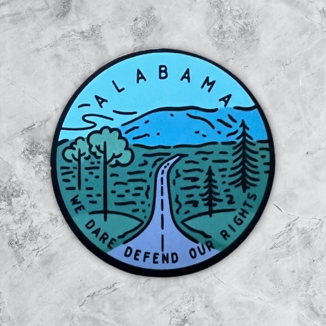 Alabama State Sticker - Etsy