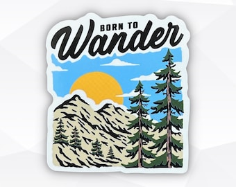 Born for Adventure Sticker Wander With Arrow - Etsy