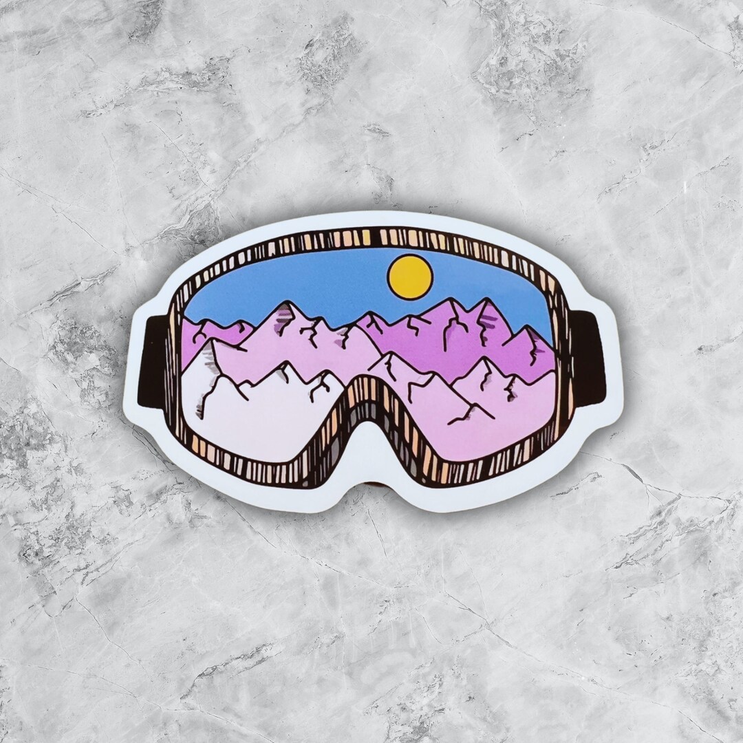 Ski Goggle Sticker - Etsy
