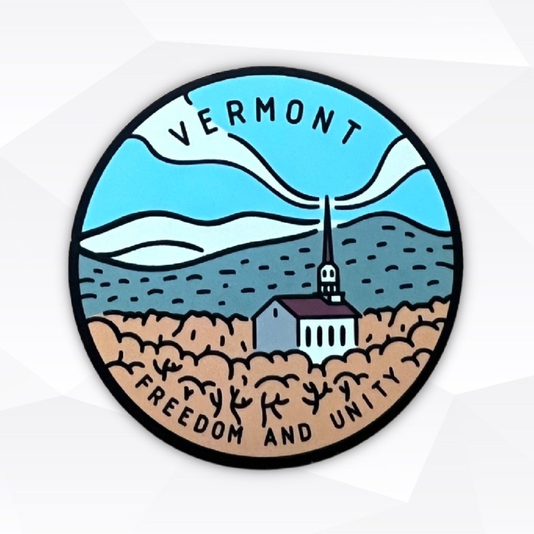 Vermont State Sticker - Etsy