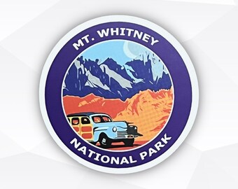 Mount Whitney Sticker Hiker Gift Mountain Sticker Mt. Whitney ...
