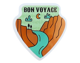 Bon Voyage Stickers - Etsy