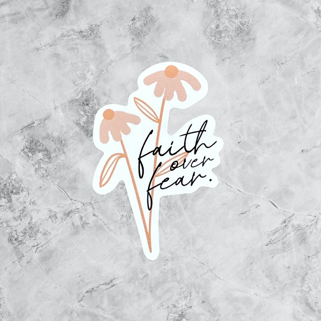 Faith Over Fear Sticker - Etsy