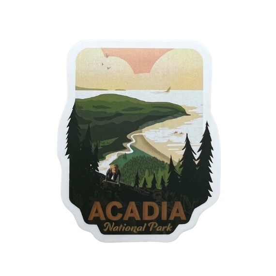 Acadia National Park Sticker | Etsy