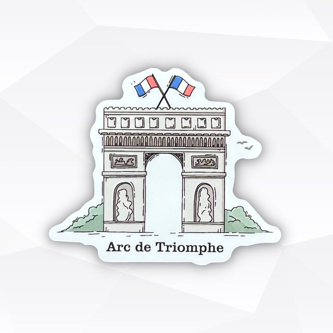 Arc De Triomphe Sticker Paris Sticker France Decal - Etsy