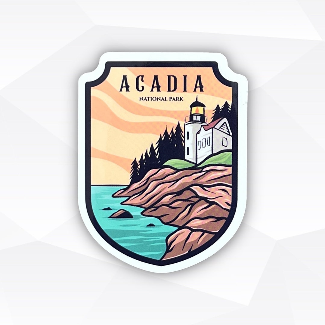 Acadia National Park Sticker - Etsy